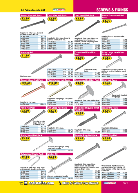 Oval Wire Nail Pack 65mm