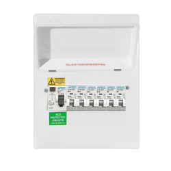Axiom Metal Consumer Unit + 80A Type A RCD + 6 MCBs 6 Way | Toolstation