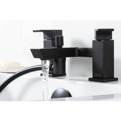 Bristan Cobalt Taps Black Bath Shower Mixer | Toolstation