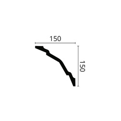 Classic Coving WT24 150mm x 150mm x 2m | Toolstation