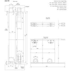 Coburn Jason 35 Two-Door system 1.8m opening | Toolstation
