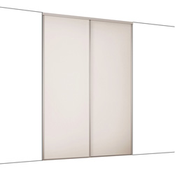Spacepro Classic 2 Door Sliding Wardrobe Kit Cashmere 1185 x 2260mm ...
