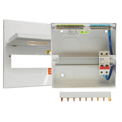 Axiom Metal 8 way 100A DP Consumer Unit 8 Way | Toolstation