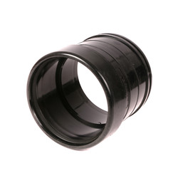 Coupling 110mm Single Socket Black | Toolstation