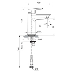 Ideal Standard Tesi Taps Basin Mixer | Toolstation