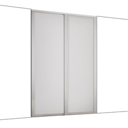 Spacepro Shaker 2 Door Sliding Wardrobe Kit Dove Grey 1145 x 2260mm ...