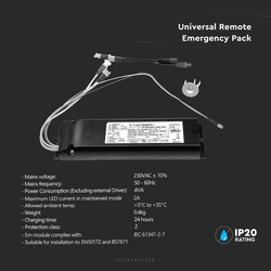 V-TAC LED Mini Round Panel CCT 3in1 Switchable Emergency Pack 2W ...
