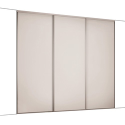 Spacepro Classic 3 Door Sliding Wardrobe Kit Cashmere 2216 x 2260mm ...