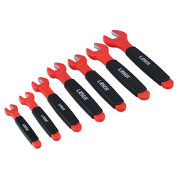 Laser Insulated Open Ended Spanner Set 7 Piece 8-19mm | Toolstation