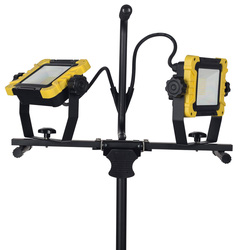 Wessex LED Twin Tripod Work Light with Socket IP54 240V 2 x 50W 2 x ...