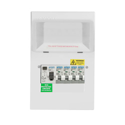 Axiom Metal Consumer Unit + 63A Type A RCD + 4 MCBs 4 Way | Toolstation