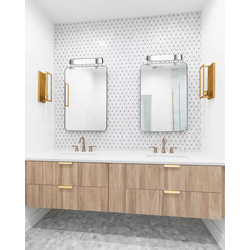 Chrome LED IP20 Dual Voltage Shaver Light 8W 480lm | Toolstation