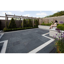 Marshalls Symphony Classic Porcelain Paving Slabs Blue 600 x 600 x 20mm ...