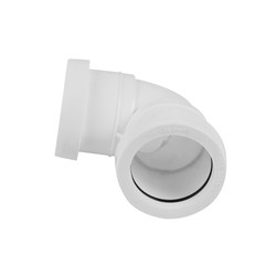 Push Fit Bend 40mm 90° White | Toolstation