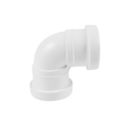 Push Fit Bend 40mm 90° White | Toolstation