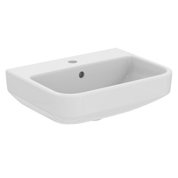 Ideal Standard i.life Compact Basin and Semi-Pedestal 50cm 1 Tap Hole ...
