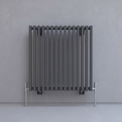 Kudox Xylo Anthracite Designer Radiator 600 x 580mm 1901Btu | Toolstation