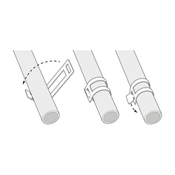 D-line Safe-D Conduit Clips 20mm Black | Toolstation