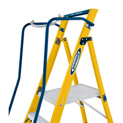 Werner Fibreglass Megastep With Handrail 2 Tread SWH 2.17m | Toolstation