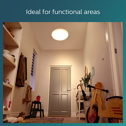 Philips Shan CL253 LED Round Ceiling Light White 12W 1000lm Warm White ...