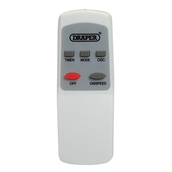 Draper Oscillating Wall Mounted Fan with Remote Control 16"/400mm 3 ...