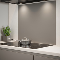 Splashback Matt Grey Self-Adhesive Glass Splashback 900 x 750mm ...