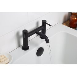 Bristan Mila Taps Black Bath Filler | Toolstation