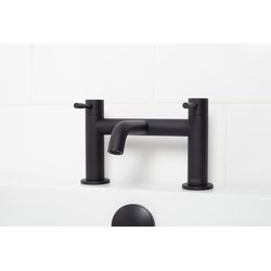 Bristan Mila Taps Black Bath Filler | Toolstation