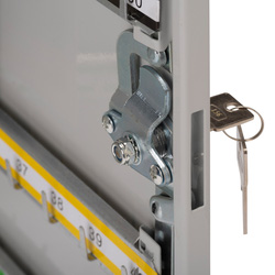 Burg-Wachter Heavy Duty Double Door Key Cabinet Grey 400 Hooks ...