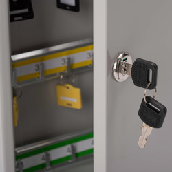 Burg-Wachter Heavy Duty Key Cabinet Grey 100 Hooks | Toolstation