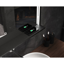 Sensio Element LED Bathroom Mirror With Wireless Charging Shelf ...