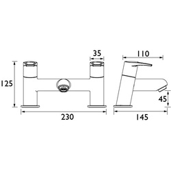 Bristan Smile Taps Bath Filler | Toolstation