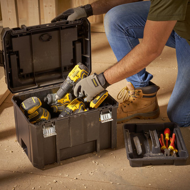 Stanley FatMax Pro Stack Deep Box With Organiser Top Toolstation