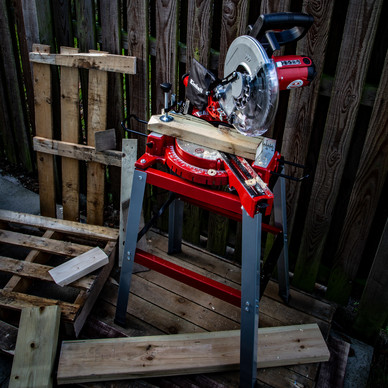 Einhell 254mm Single Bevel Sliding Mitre Saw with Stand 230V Toolstation
