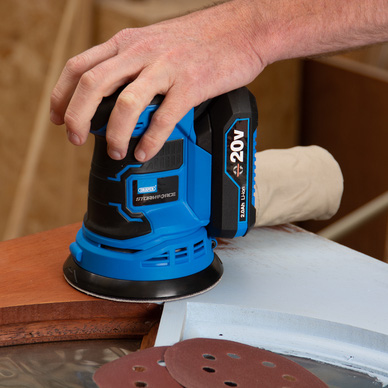 Draper Storm Force 20V Random Orbit Sander Body Only Toolstation