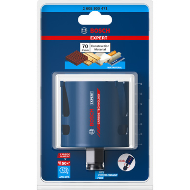 Bosch EXPERT Construction Material Holesaw 70mm Toolstation