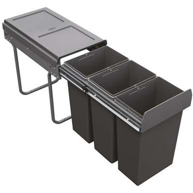 Hafele Tek Pull Out Waste Bin 30L for 300mm Cabinet | Toolstation