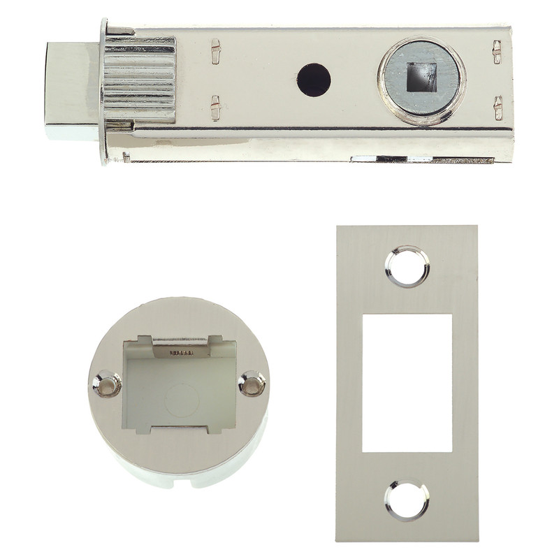 Union JFL27 Push Fit Tubular Bolt 76mm Satin Nickel | Toolstation