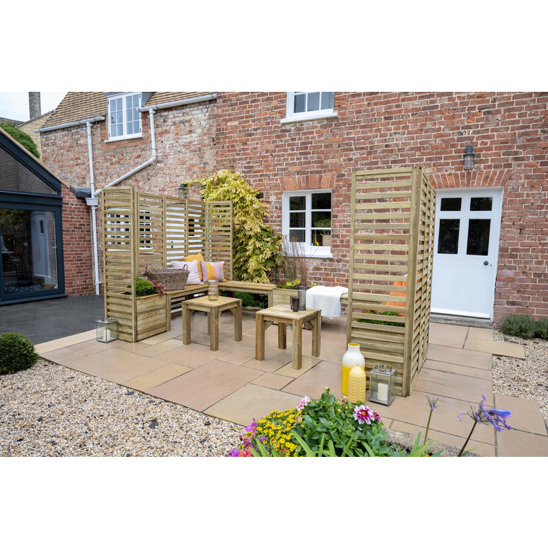 Forest Garden Modular Seating 356cm (w) x 206(d) x 180cm(h) approx ...
