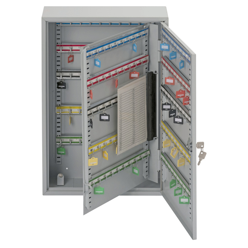 Burg-Wachter Heavy Duty Key Cabinet Grey 150 Hooks | Toolstation