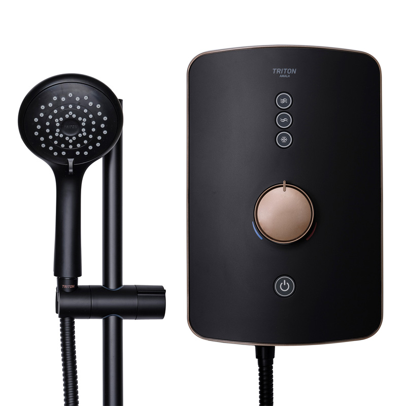 Triton Amala Electric Shower Metallic Brushed Copper 9 5kw Toolstation