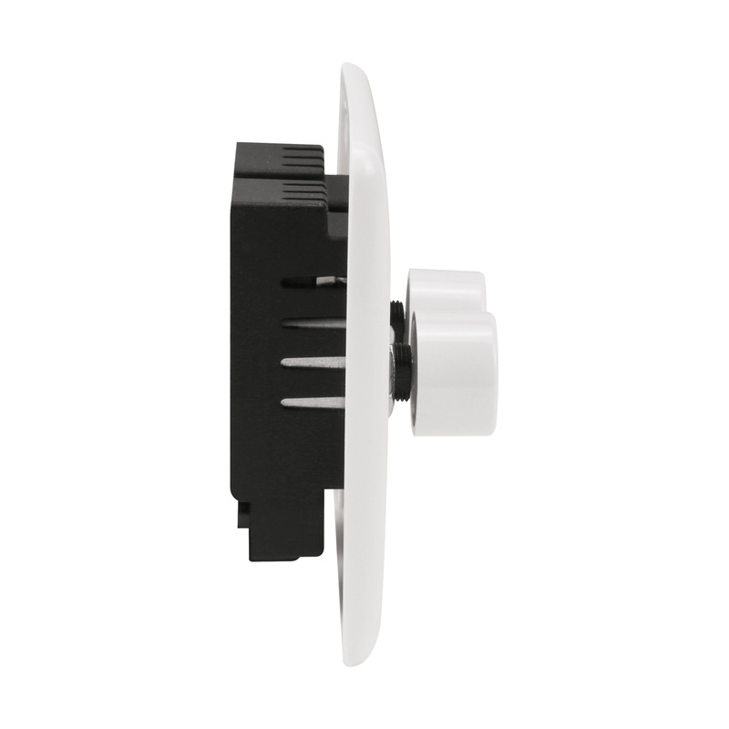 Wessex White LED Push Dimmer Switch 2 Gang 2 Way | Toolstation