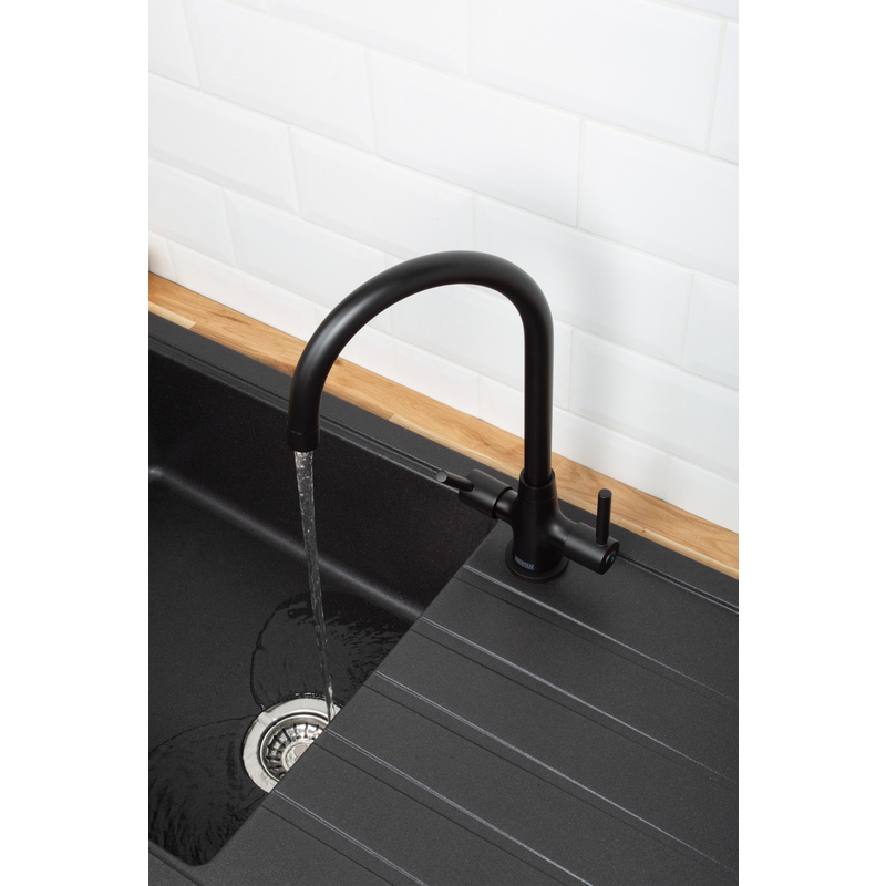Bristan Monza Mono Mixer Kitchen Tap Black | Toolstation