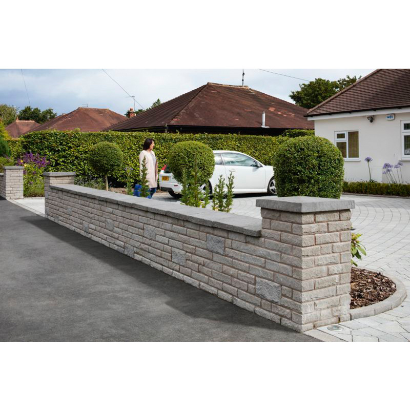 Marshalls Marshalite Stone Walling Pitched Ash Multi 440 x 100 x 140mm ...