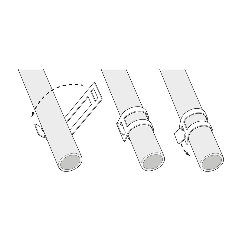 D-line Safe-D Conduit Clips 20mm White | Toolstation