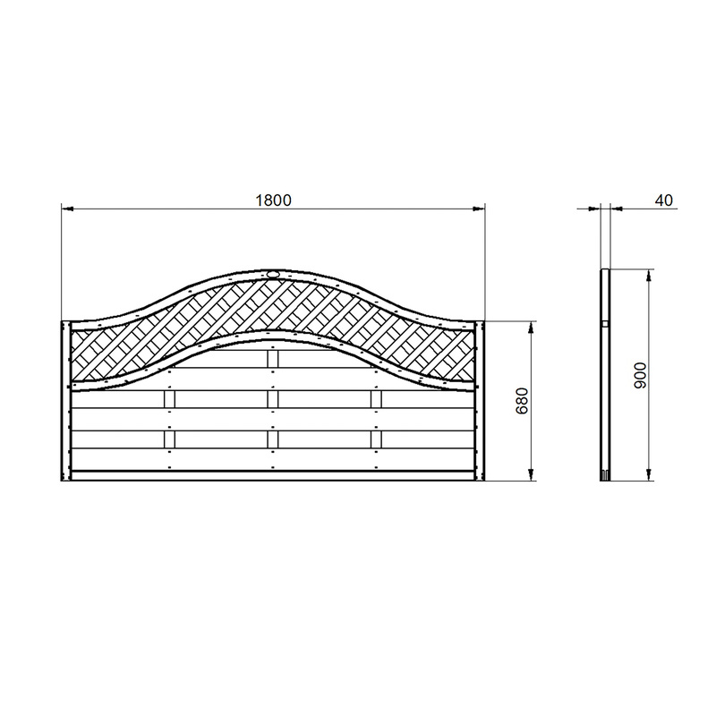 Forest Garden Pressure Treated Decorative Europa Prague Fence Panel 6 X 3 Toolstation