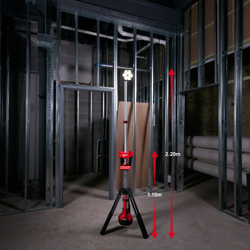 Milwaukee M18 TRUEVIEW Rocket LED Tower Light 2 x 5.0Ah | Toolstation