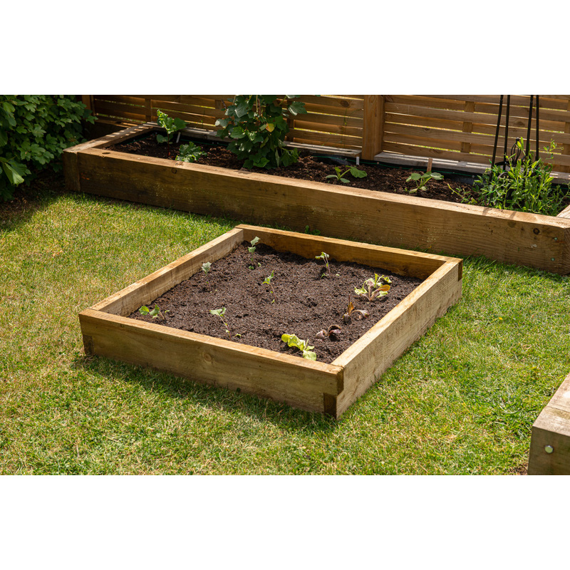 Forest Garden Caledonian Square Raised Bed 90 x 90cm | Toolstation