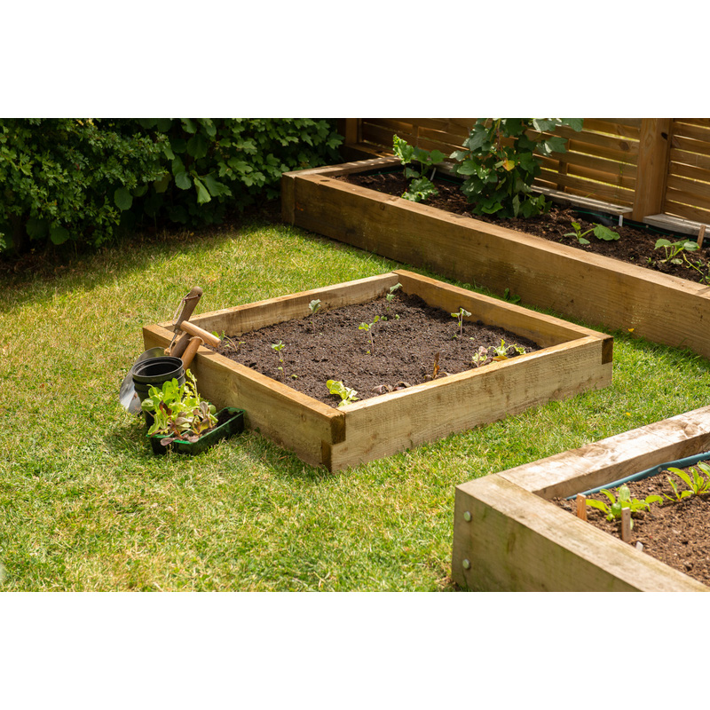 Forest Garden Caledonian Square Raised Bed 90 x 90cm | Toolstation