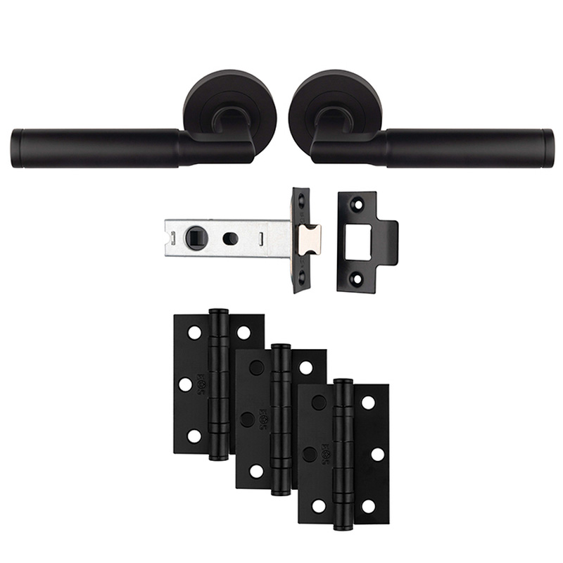 Carlisle Brass Belas Door & Latch Pack Matt Black | Toolstation
